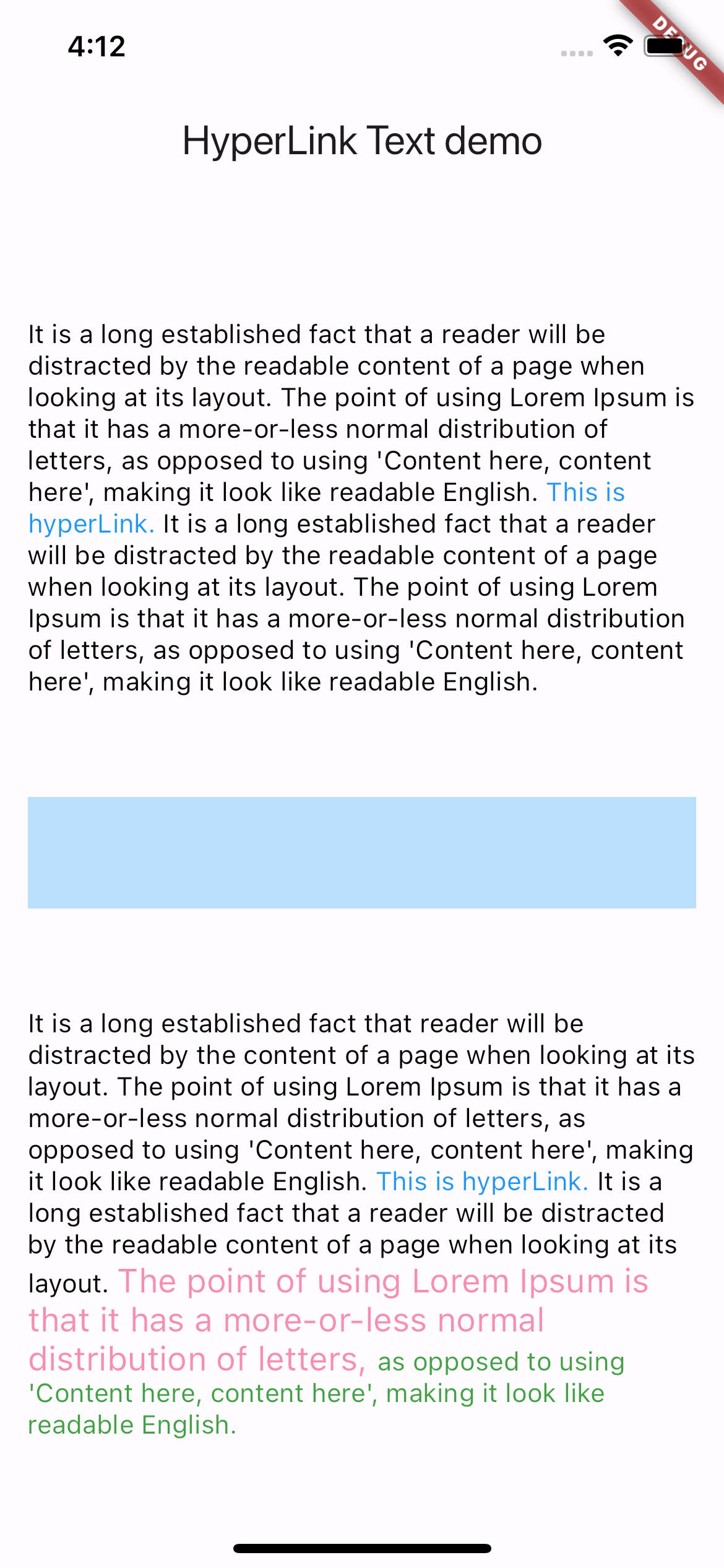 hyperlink_text | Flutter package